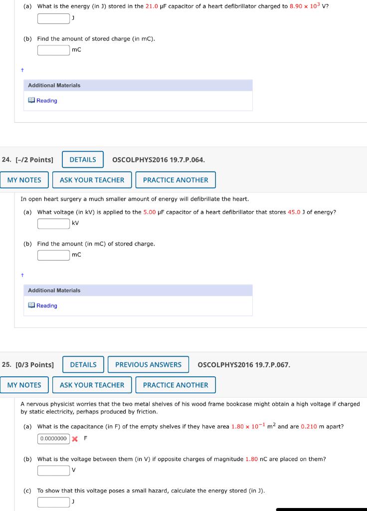 Solved (a) What is the energy (in J) stored in the 21.0 pF | Chegg.com