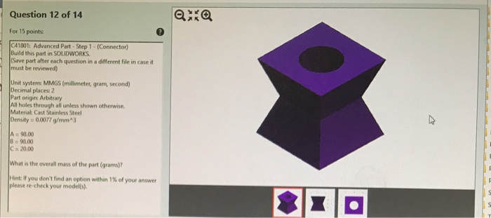 Question 12 of 14 a;:a For 15 points C41801: Advanced | Chegg.com