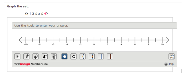 Solved Graph the set. {x∣−6 | Chegg.com