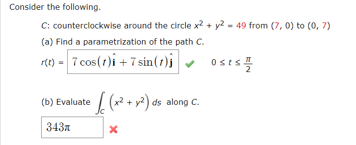 Solved Consider the following. C: counterclockwise around | Chegg.com