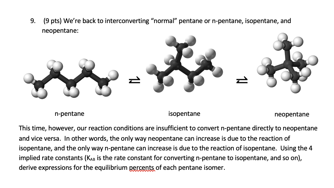 Solved 9. (9 pts) We're back to interconverting "normal" | Chegg.com