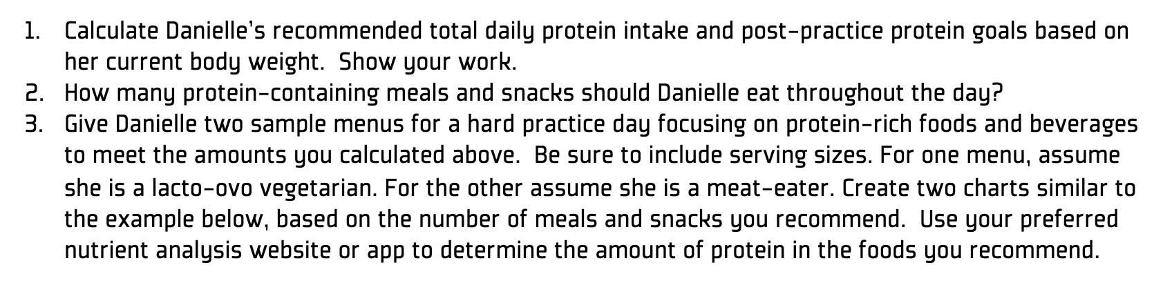 Solved Understanding the bodyweight-based recommendations | Chegg.com