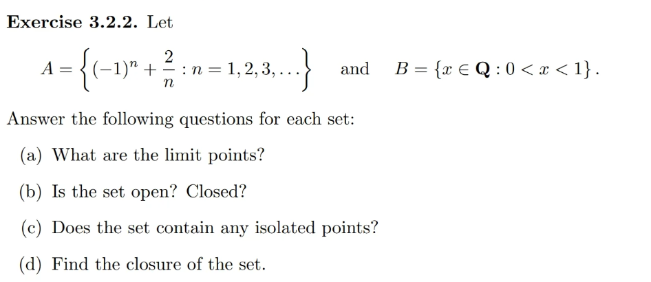 Solved Exercise 3.2.2. ﻿LetSorry but that is the whole | Chegg.com