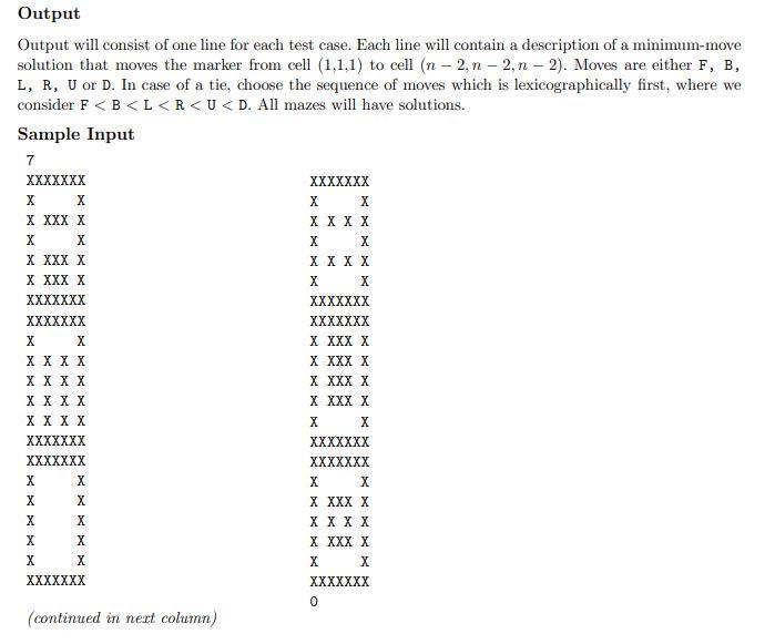 Solved Problem C: Maze We are all familiar with conventional | Chegg.com