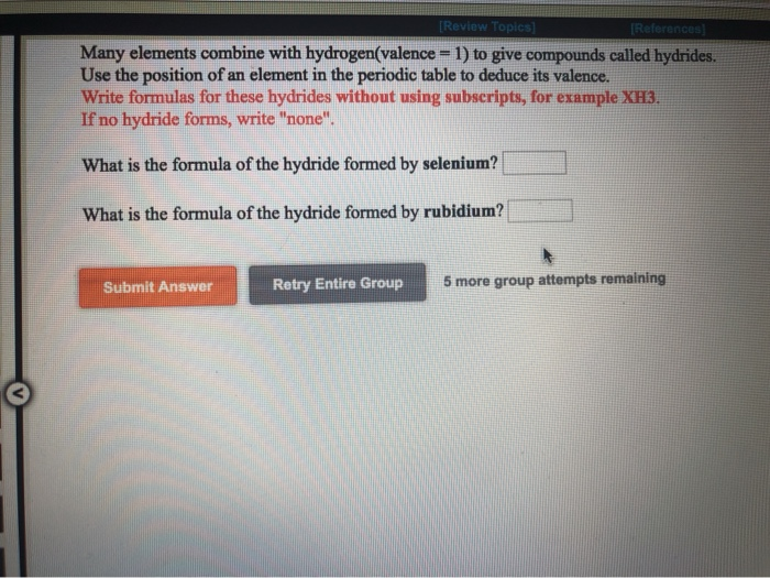 Solved Review Topics References Many elements combine with | Chegg.com