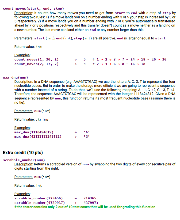 Solved Guidelines • You must have at least one loop in each | Chegg.com