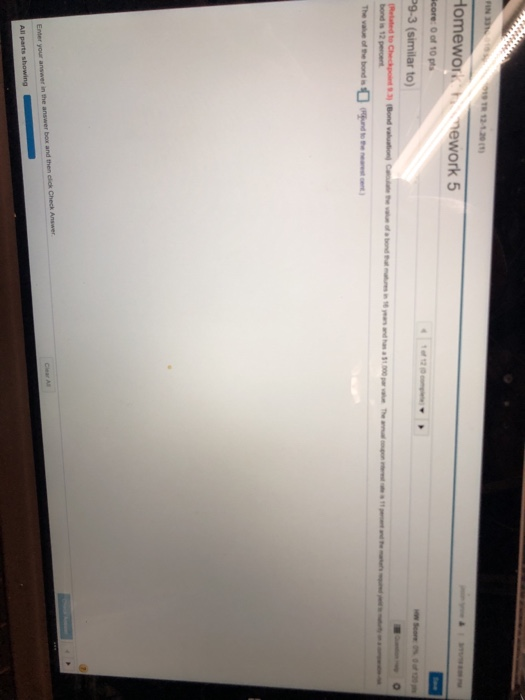 Solved omework rk 5 | Chegg.com