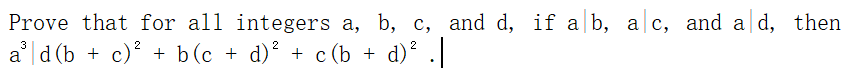 Solved Prove that for all integers a, b, c, and d, if alb, | Chegg.com