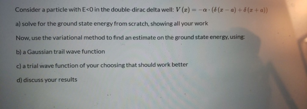 Solved Consider a particle with E