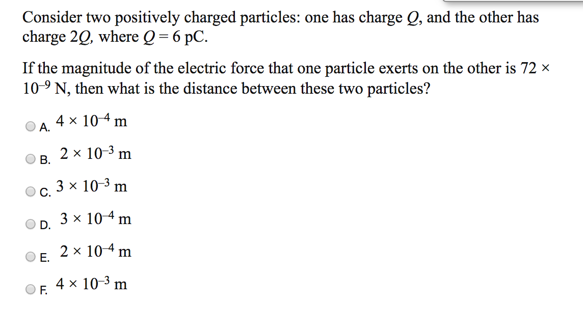 Solved Consider two positively charged particles: one has | Chegg.com