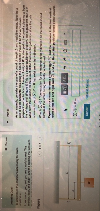 Solved Learning Goal: As an example, consider the case of a | Chegg.com