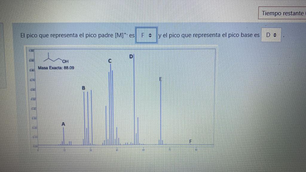 Solved THE PEAK REPRESENTING THE PARENT PEAK [M]+ IS_____ | Chegg.com