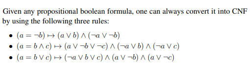 Given any propositional boolean formula, one can | Chegg.com
