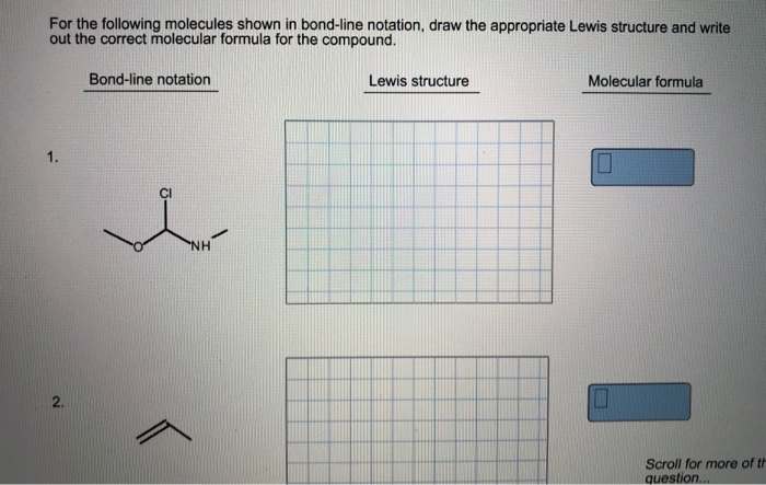 Solved For the following molecules shown in bond-line | Chegg.com