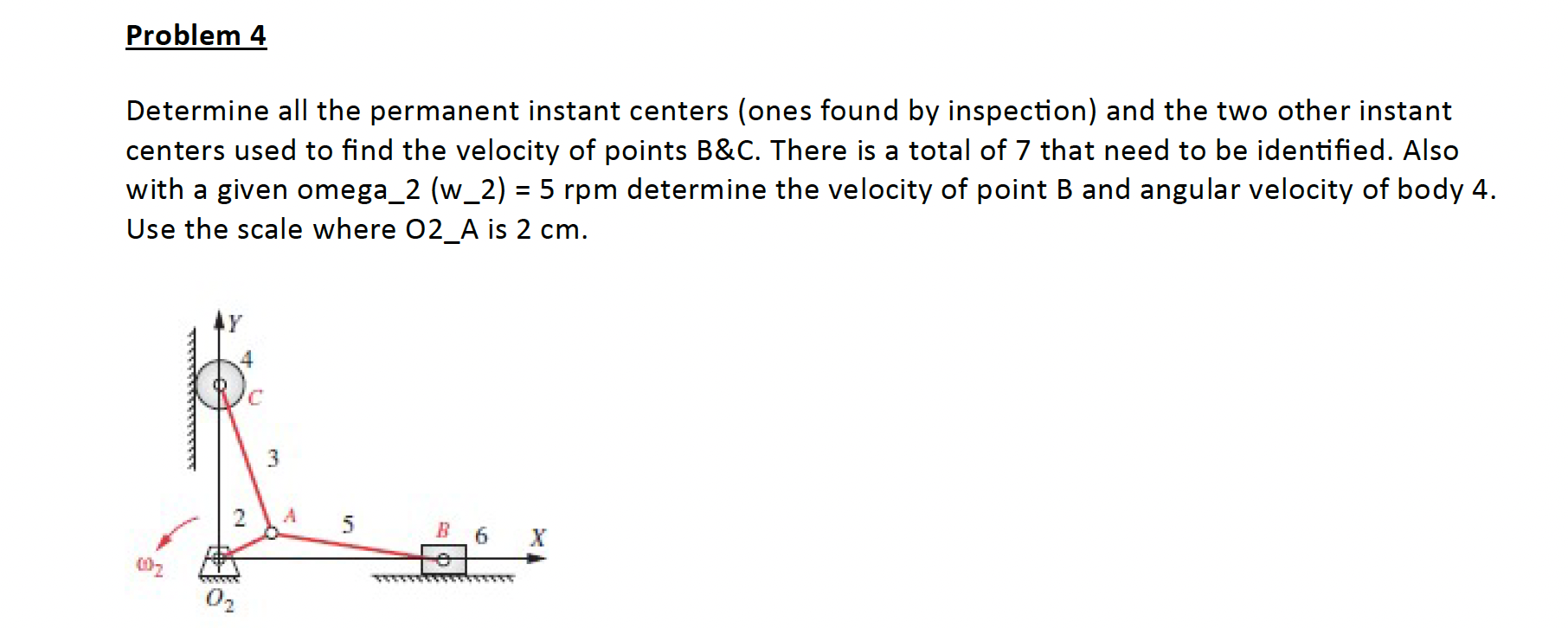 Solved Determine all the permanent instant centers (ones | Chegg.com