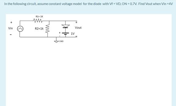 Solved In the following circuit, assume constant voltage | Chegg.com