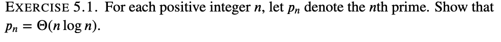 Solved EXERCISE 5.1. For each positive integer n, let pn | Chegg.com