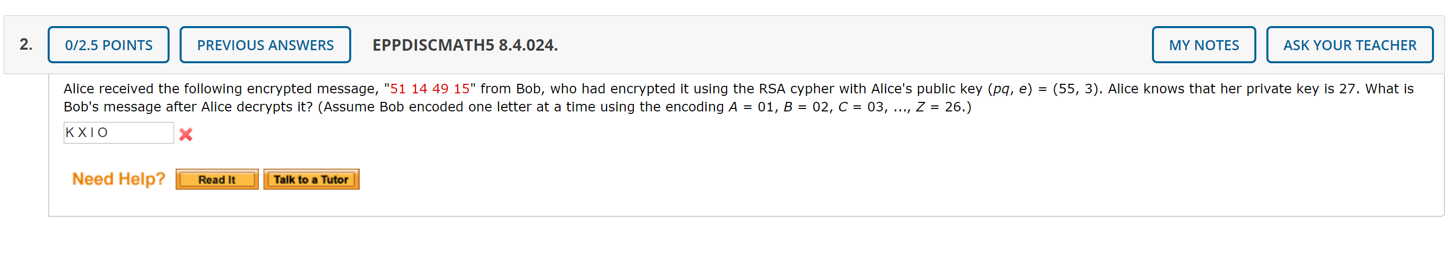Solved I do not understand why this answer is wrong, I have | Chegg.com