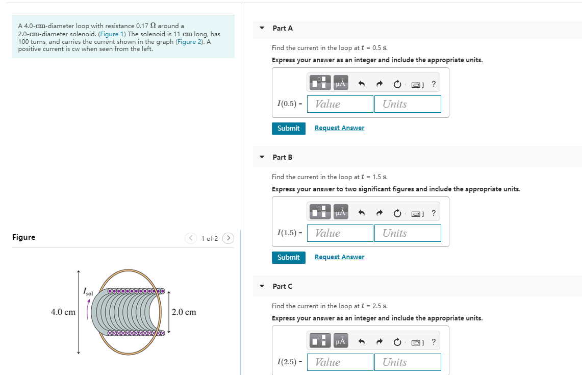 Solved Part A A 4.0-cm-diameter loop with resistance 0.17 N | Chegg.com
