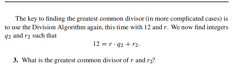 Solved Beginning Activity 1 (The Greatest Common Divisor) 1. | Chegg.com