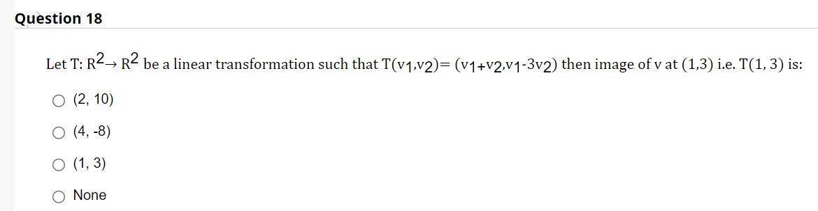 Solved Let T:R2→R2 be a linear transformation such that | Chegg.com