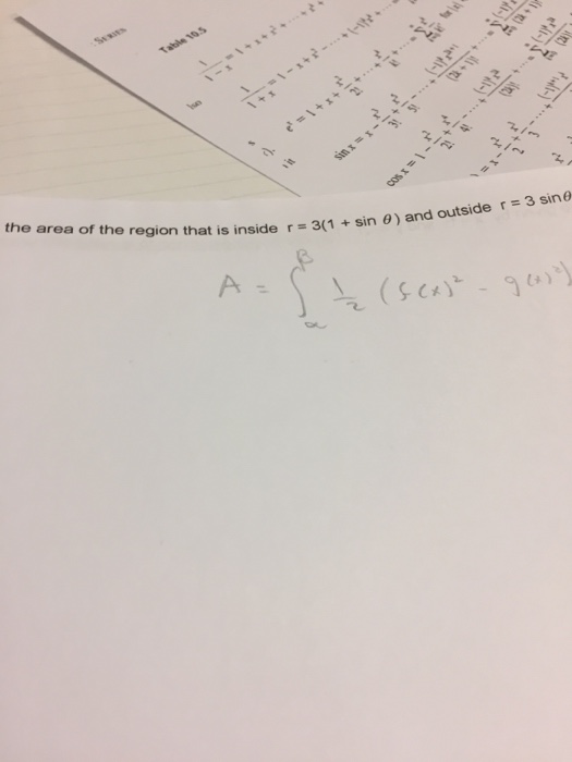 Solved the area of the region that is inside r = 3(1 + sin | Chegg.com