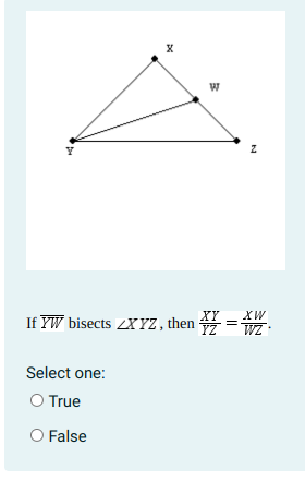 Solved X w Z XY If YW bisects ZXYZ, then 12 = * , XW WZ | Chegg.com