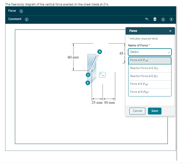 Solved The free-body dlagram of the vertical force exerted | Chegg.com