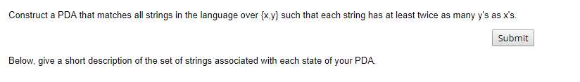 Solved Construct a PDA that matches all strings in the | Chegg.com