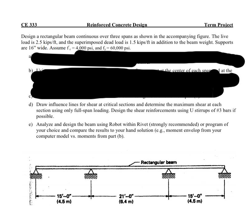Solved draw the shear influence lines for shear at critical | Chegg.com