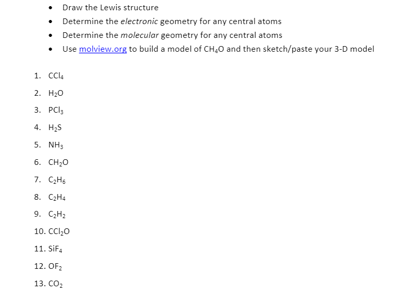 Lewis Structure Ch4o