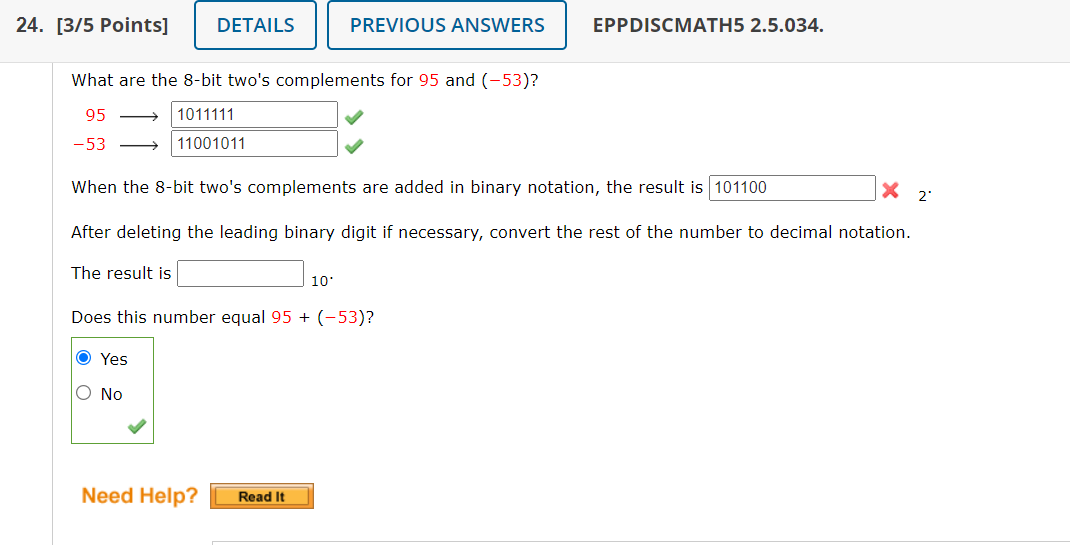 Solved 24. [3/5 Points] DETAILS PREVIOUS ANSWERS | Chegg.com
