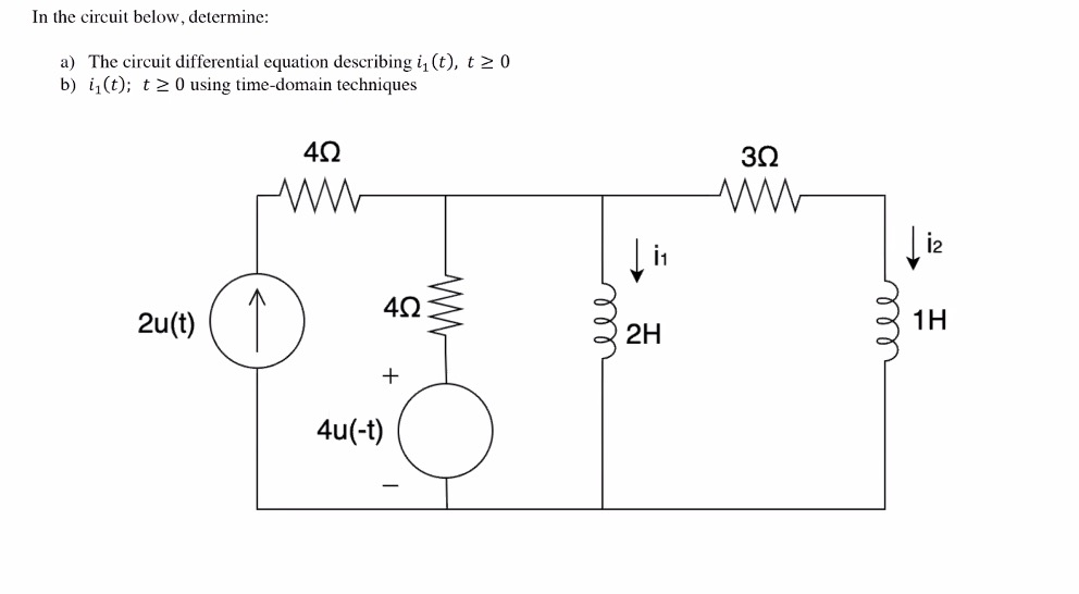 Solved In the circuit below, determine: a) The circuit | Chegg.com
