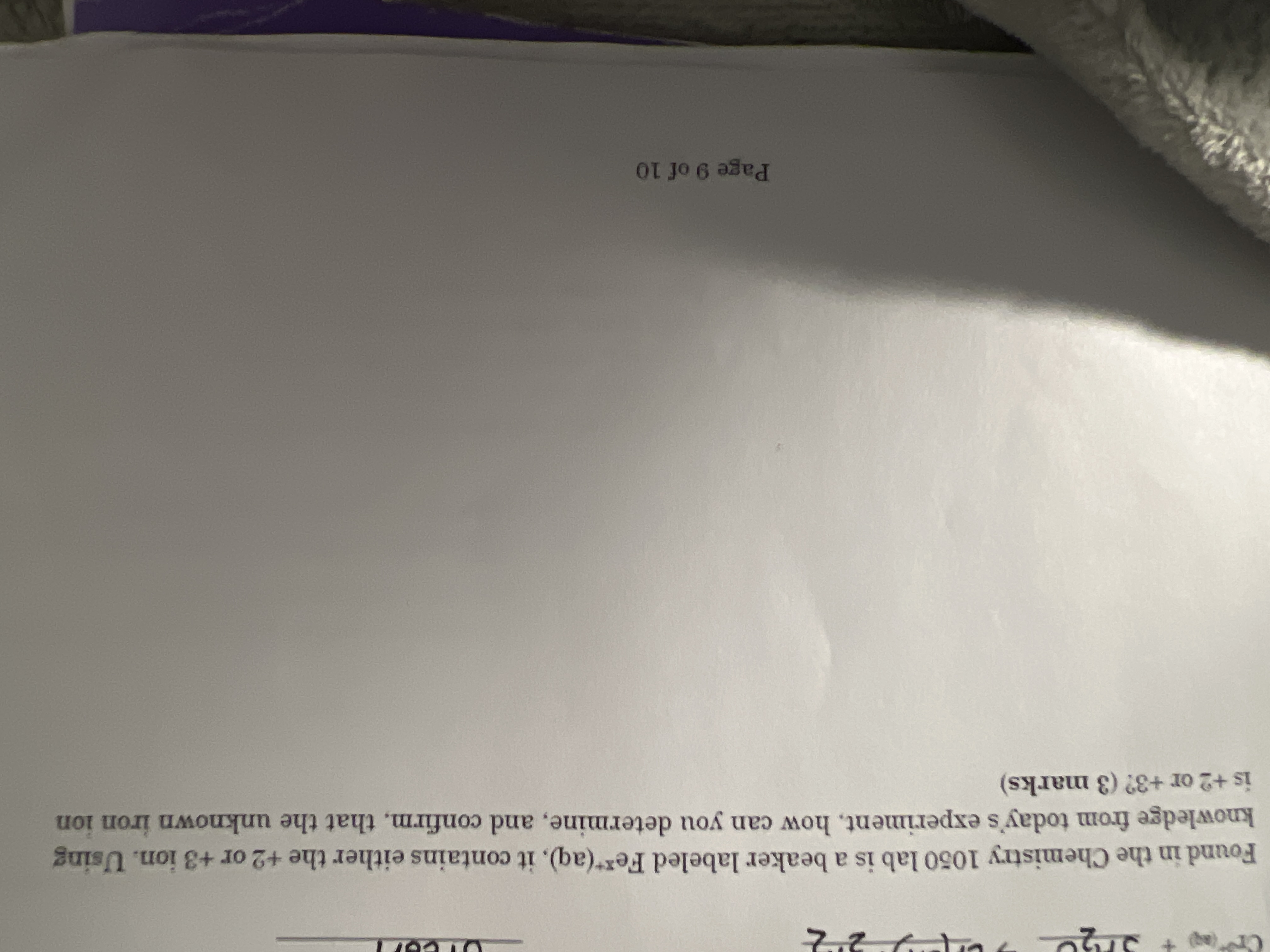 Solved Found in the Chemistry 1050 ﻿lab is a beaker labeled | Chegg.com