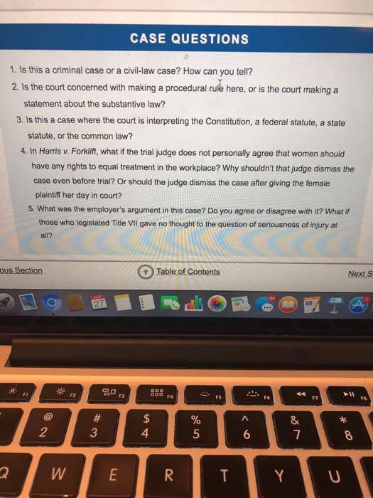 CASE QUESTIONS 1. Is this a criminal case or a | Chegg.com