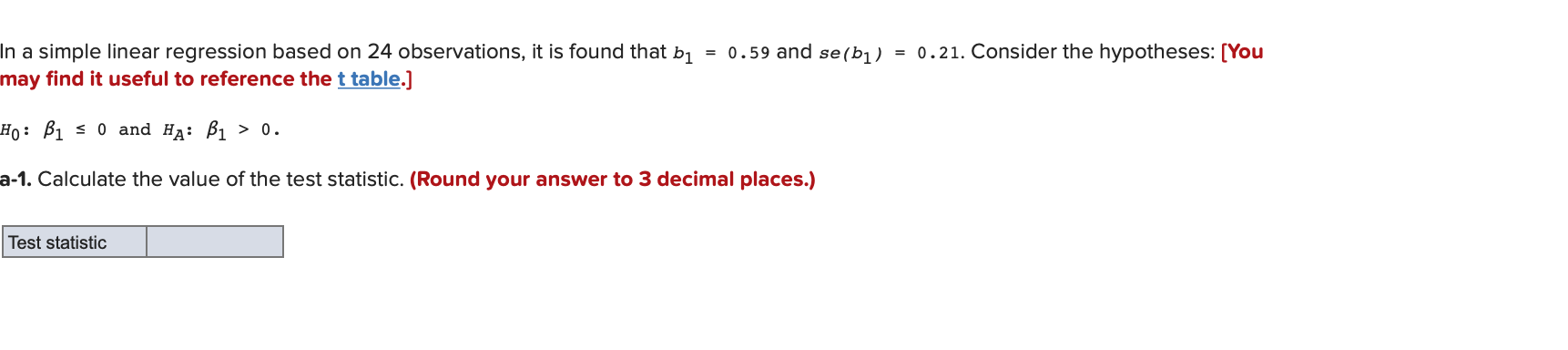 Solved In a simple linear regression based on 28 | Chegg.com