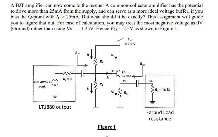 Solved A BJT amplifier can now come to the rescue! A | Chegg.com