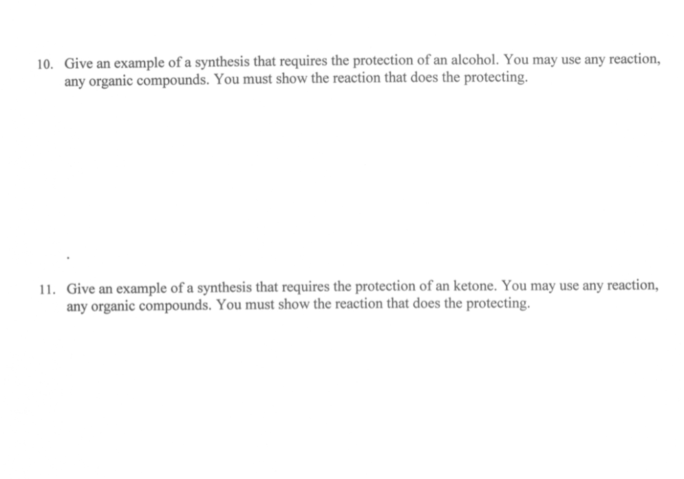 Solved 1. Give an example of the synthesis that requires the | Chegg.com