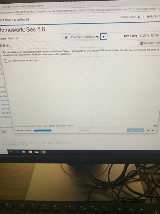 Homework Jordan Sewell - Google Chrome | Chegg.com