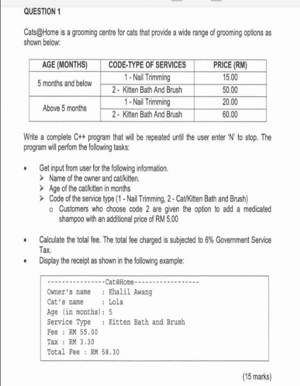Solved This is C++ programming subject and I need help to | Chegg.com