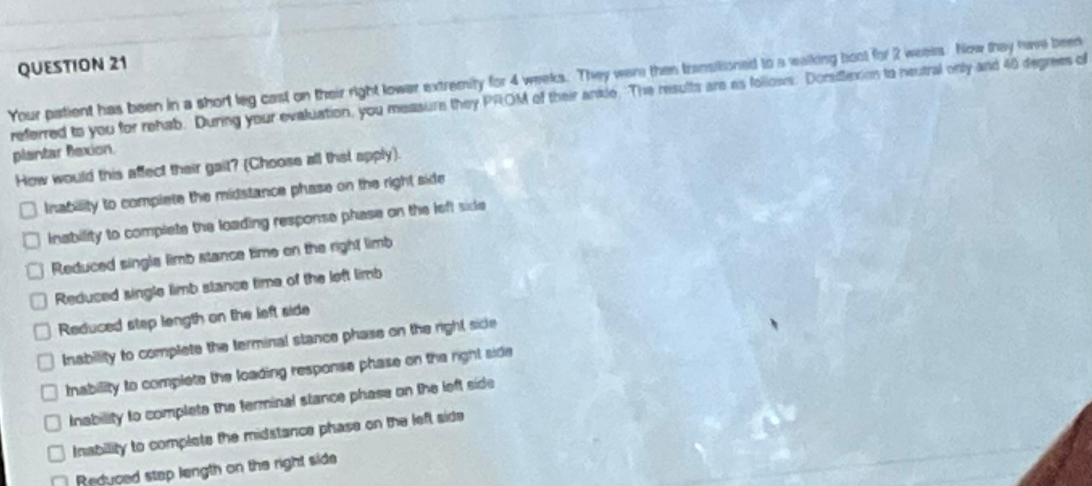 QUESTION 21 plantar Pevion. How would this afled | Chegg.com