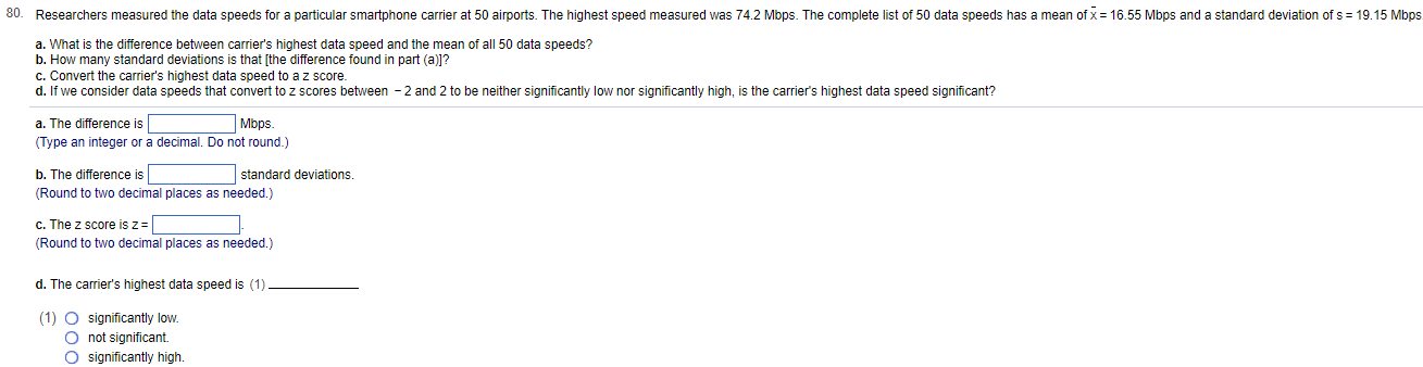 Solved a. What is the difference between carrier's highest | Chegg.com