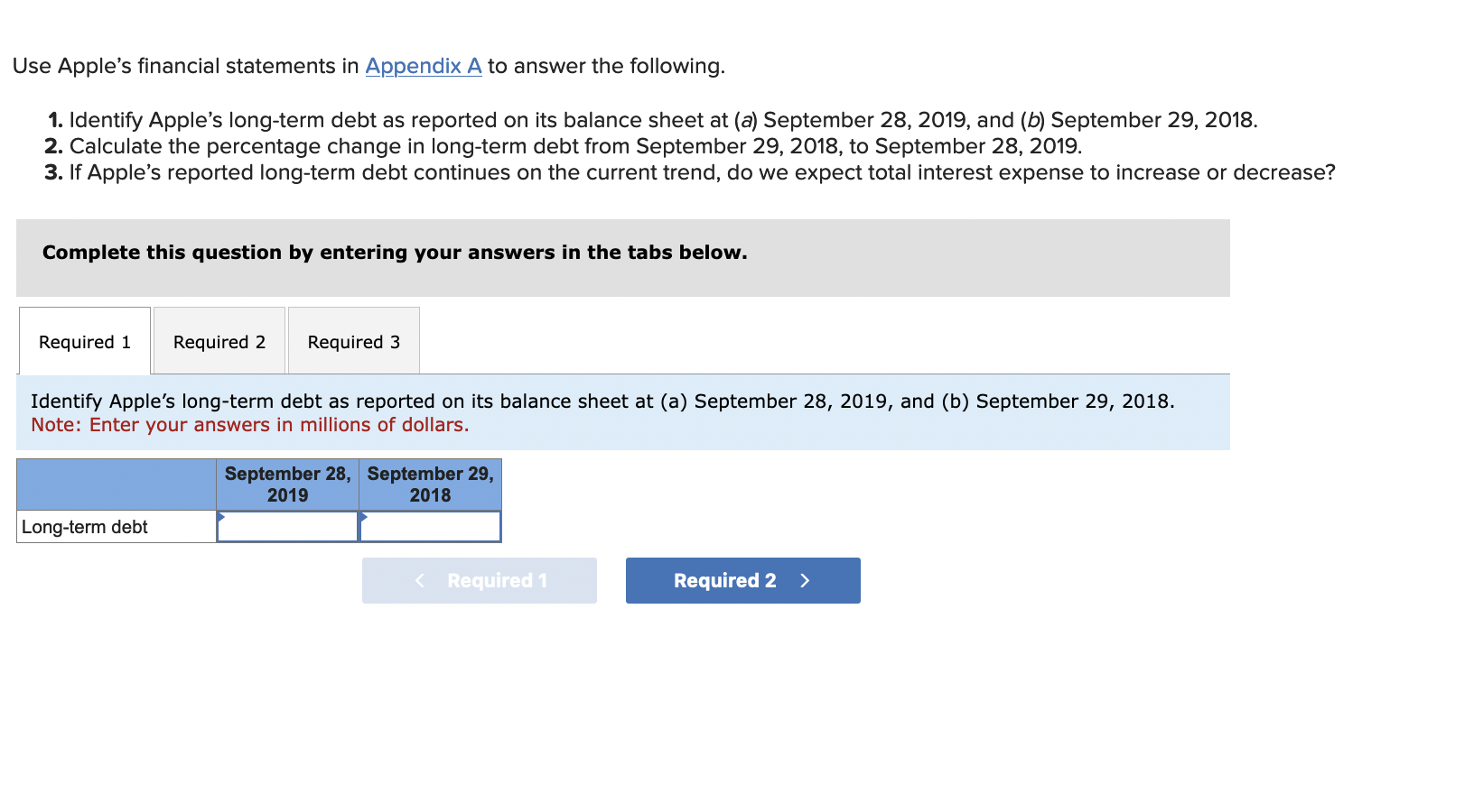 Solved Use Apple's financial statements in Appendix A to | Chegg.com