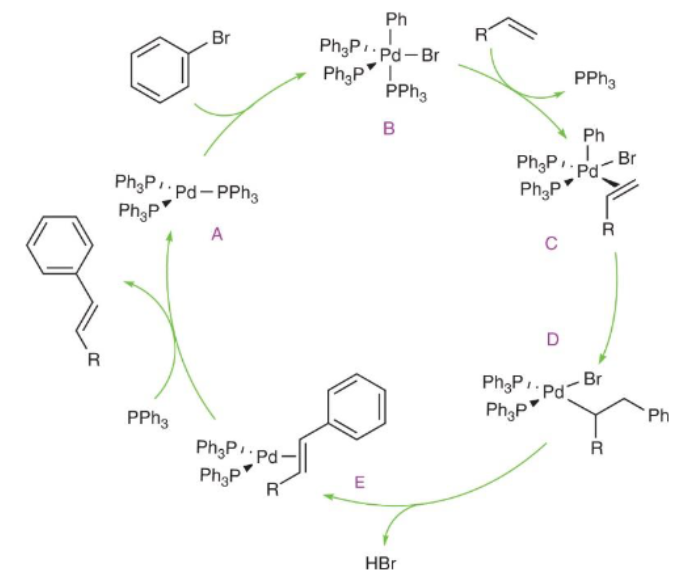 Solved The following idealized catalytic cycle for the Heck | Chegg.com