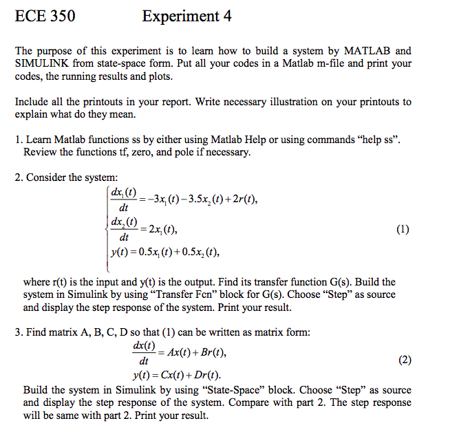 Solved ECE 350 Experiment 4 The purpose of this experiment | Chegg.com
