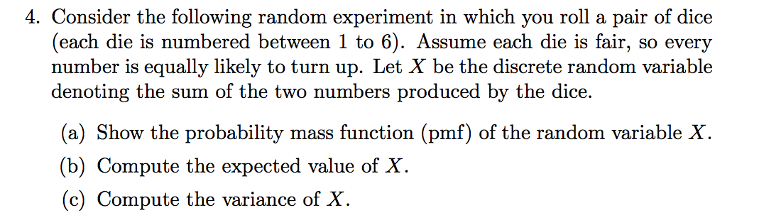 Solved 4. Consider the following random experiment in which | Chegg.com