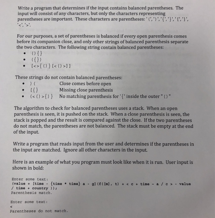 Solved Write a program that determines if the input contains | Chegg.com