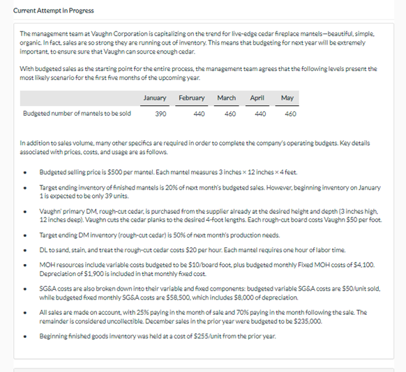 Solved The management team at Vaughn Corporation is | Chegg.com