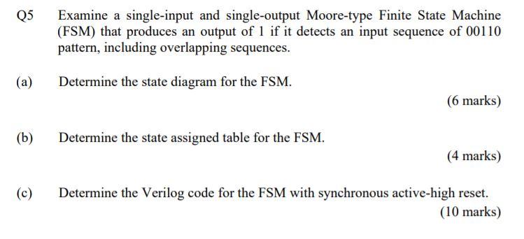 Solved Q5 Examine a single-input and single-output | Chegg.com