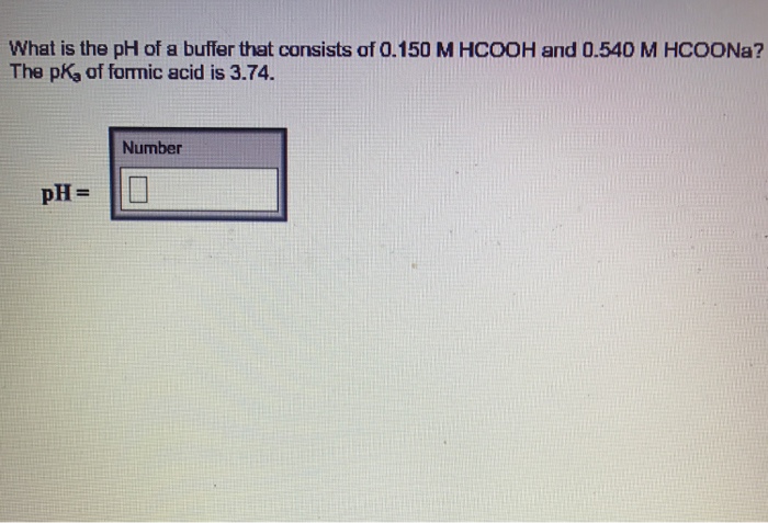 Solved What is the pH of a buffer that consists of 0.150 M | Chegg.com